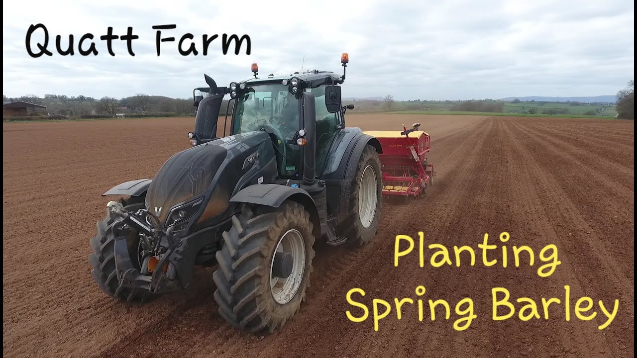 Planting Spring Barley | Quatt Farm - YouTube