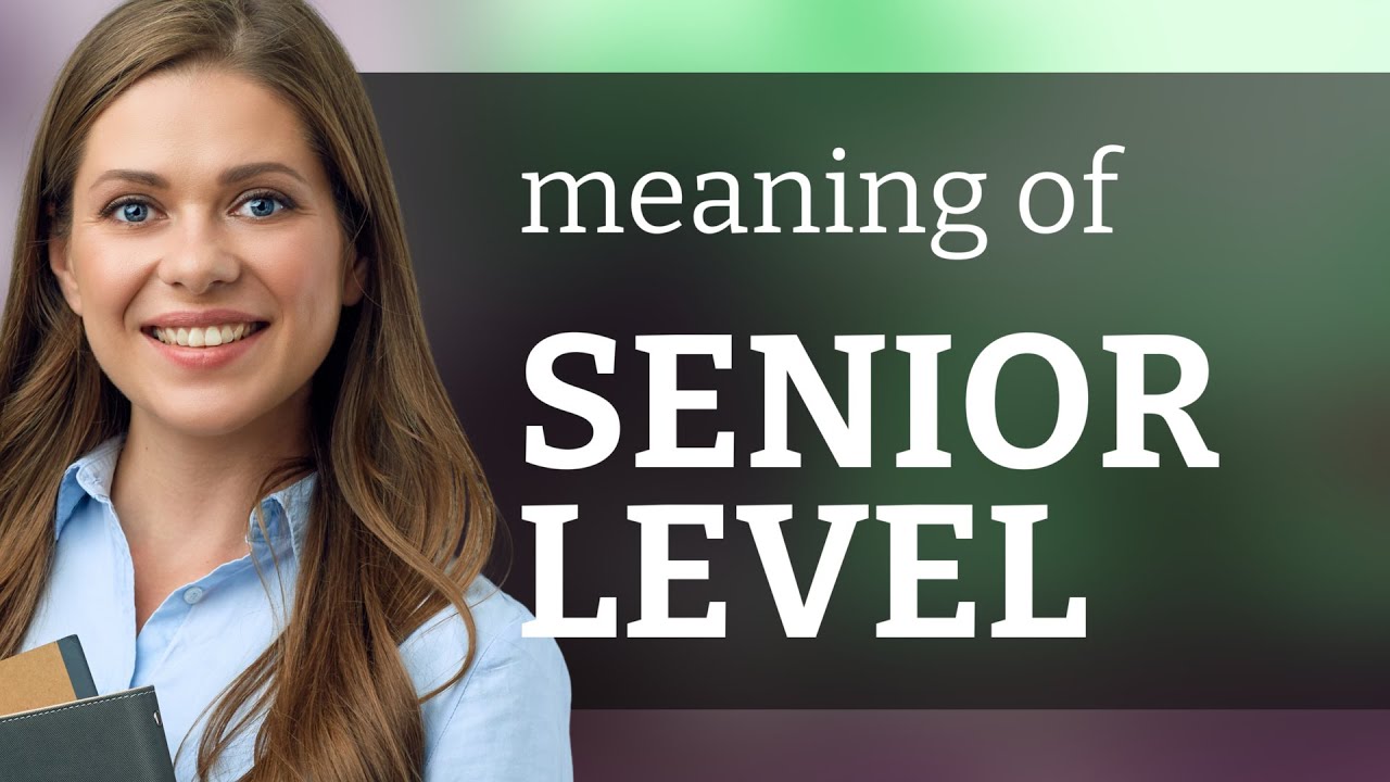 Understanding "Senior Level": A Guide to English Phrases - YouTube
