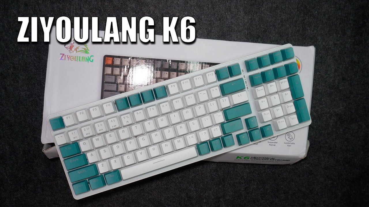 ZIYOULANG K6 - 1.5K TRI MODE MECH KEYBOARD? PERO? ( UNBOXING AND TEST ...