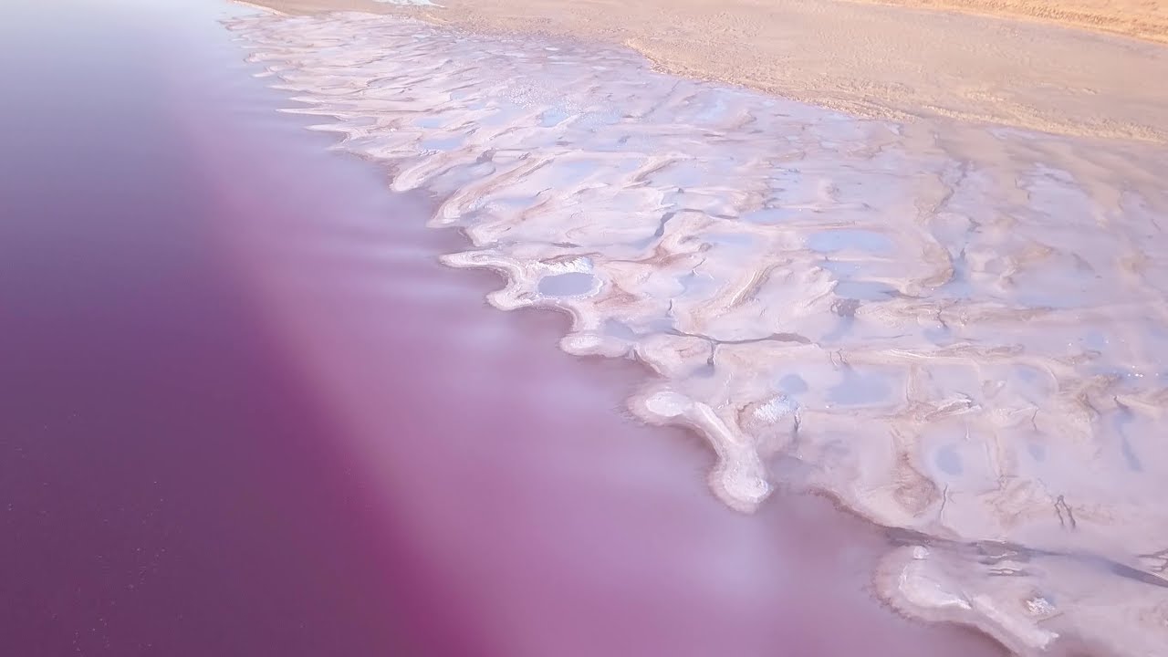 PINK Great Salt Lake in Utah — The Spiral Jetty - YouTube