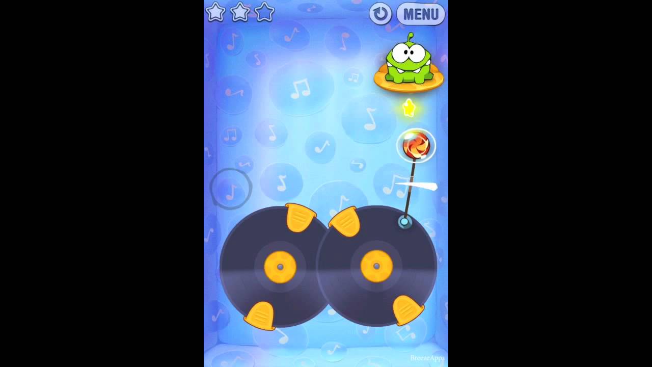 Cut the Rope DJ Box Level 11-6 Walkthrough 3-Stars Gameplay Guide ...