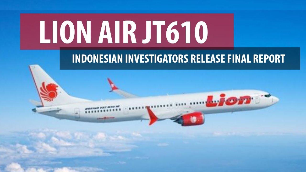 Lion Air JT610 Final Report - YouTube