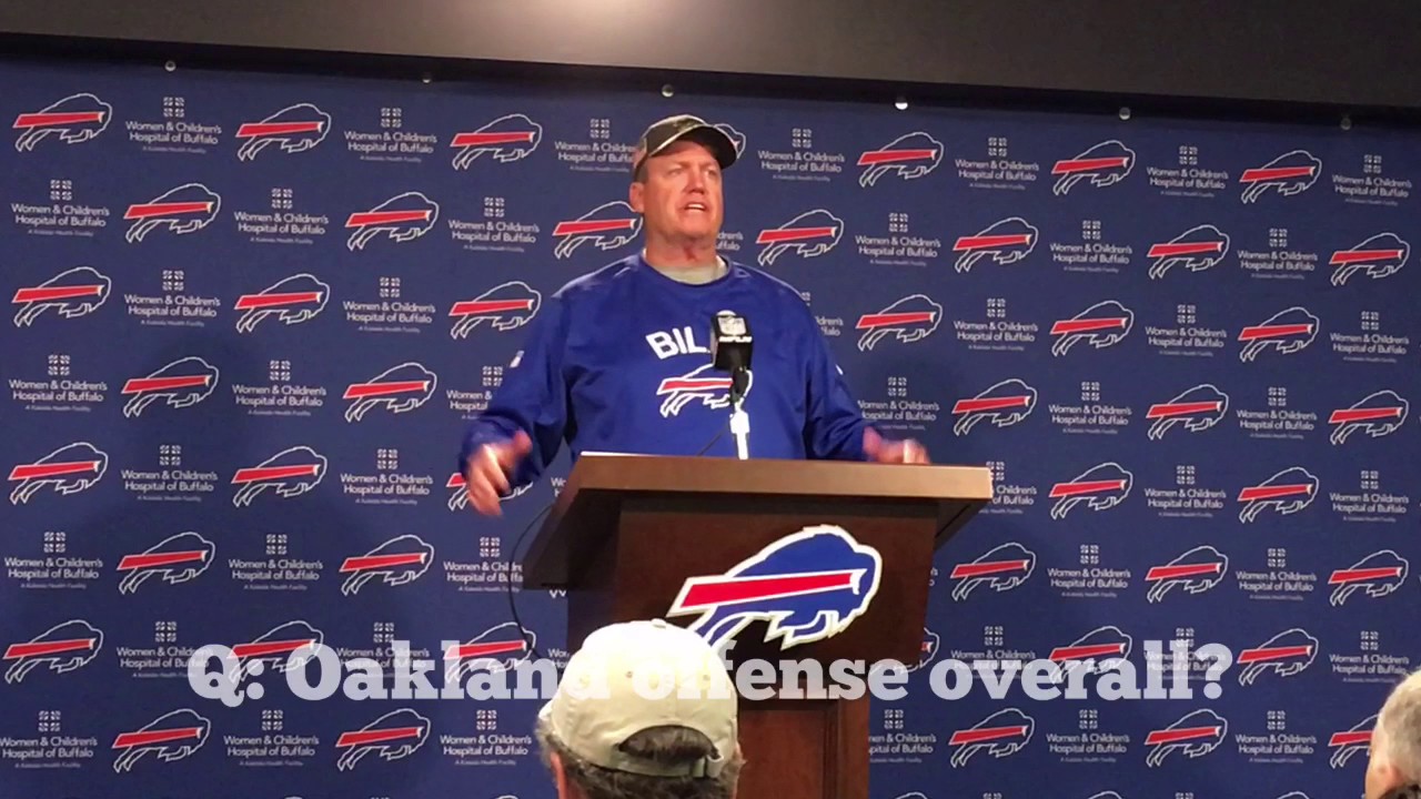 Buffalo Bills Rex Ryan press conference pre Oakland Raiders (11/30/16 ...