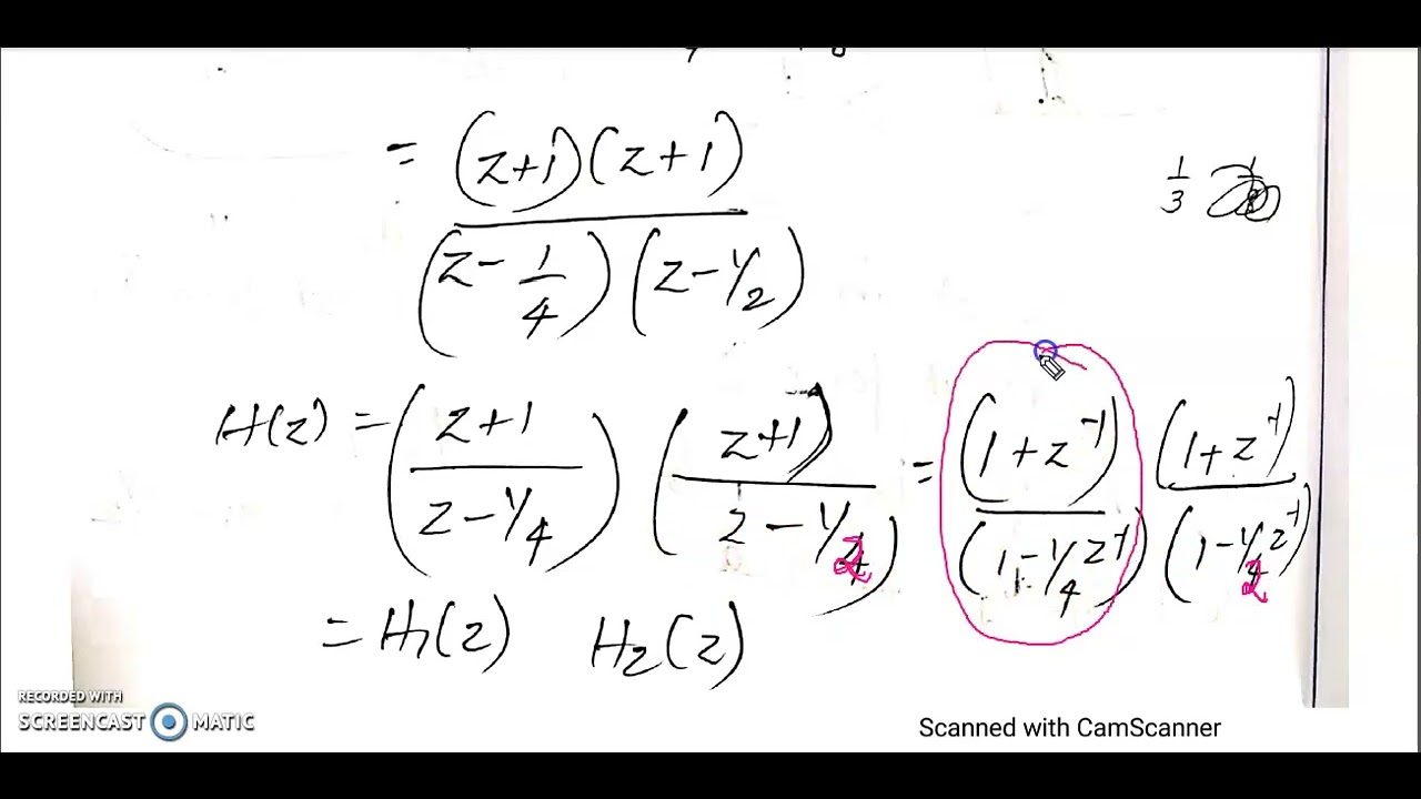 Realization of IIR filter cascade 2 - YouTube