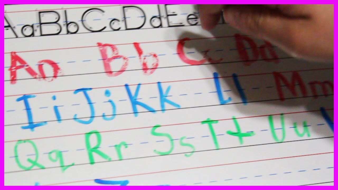 Learn How to write ABC Letter Alphabets | ABC Phonics and ABC Song ...