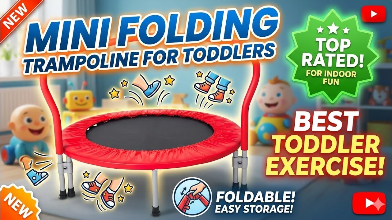How to: ASSEMBLE MINI FOLDING TRAMPOLINE FOR TODDLERS ( unboxing ...