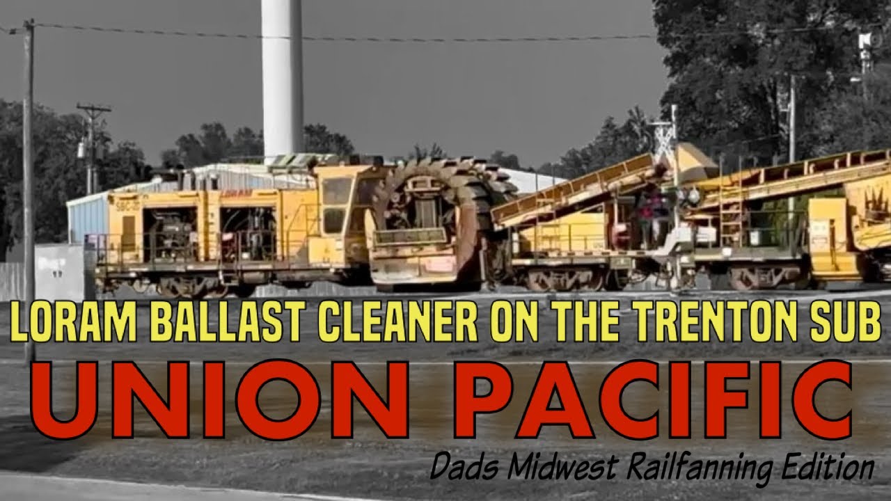Loram Ballast Cleaner Using The Melcher House Track To Tie Down (UP ...