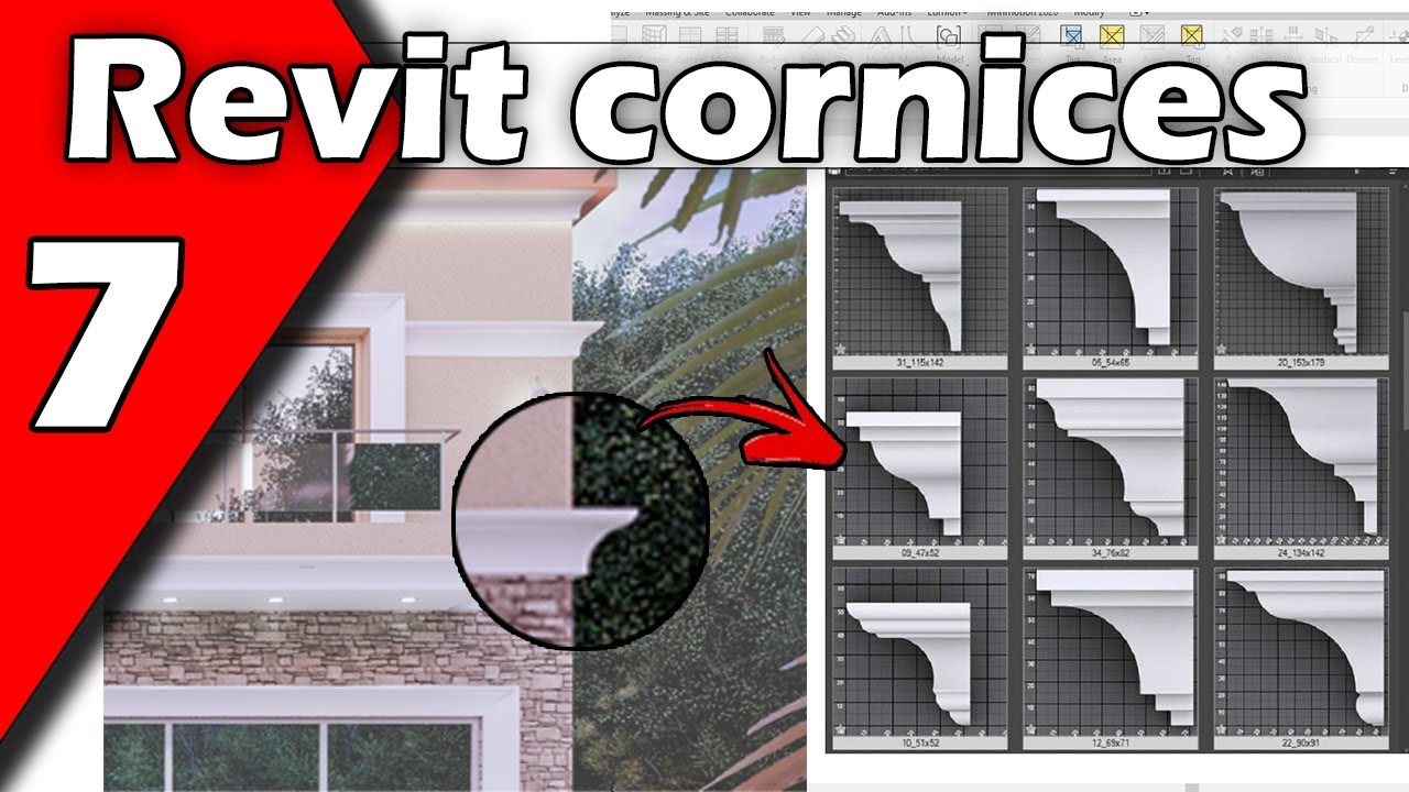 7-Decor Cornices edges Revit architecture - YouTube