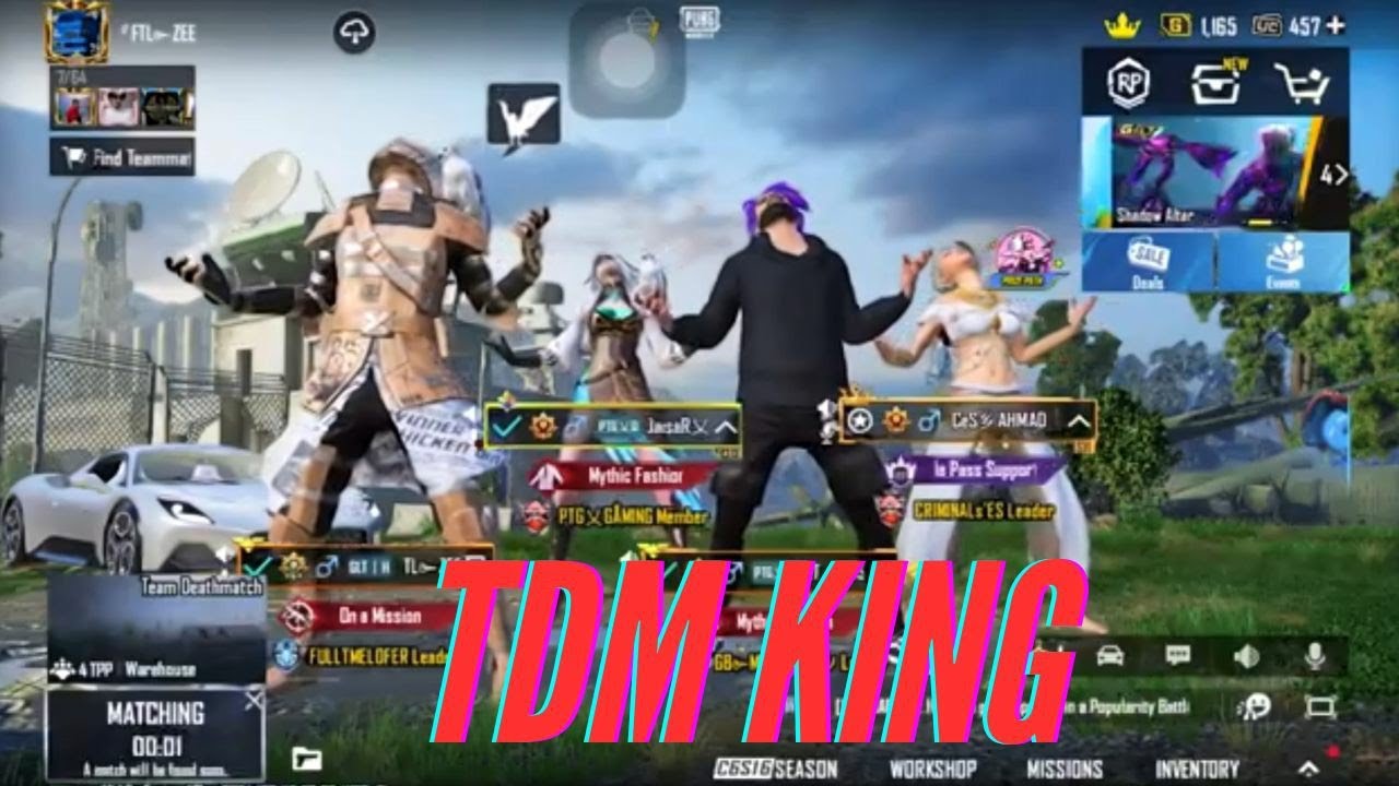Aggressive TDM Gameplay | Tdm PUBG Mobile @rockop1 - YouTube
