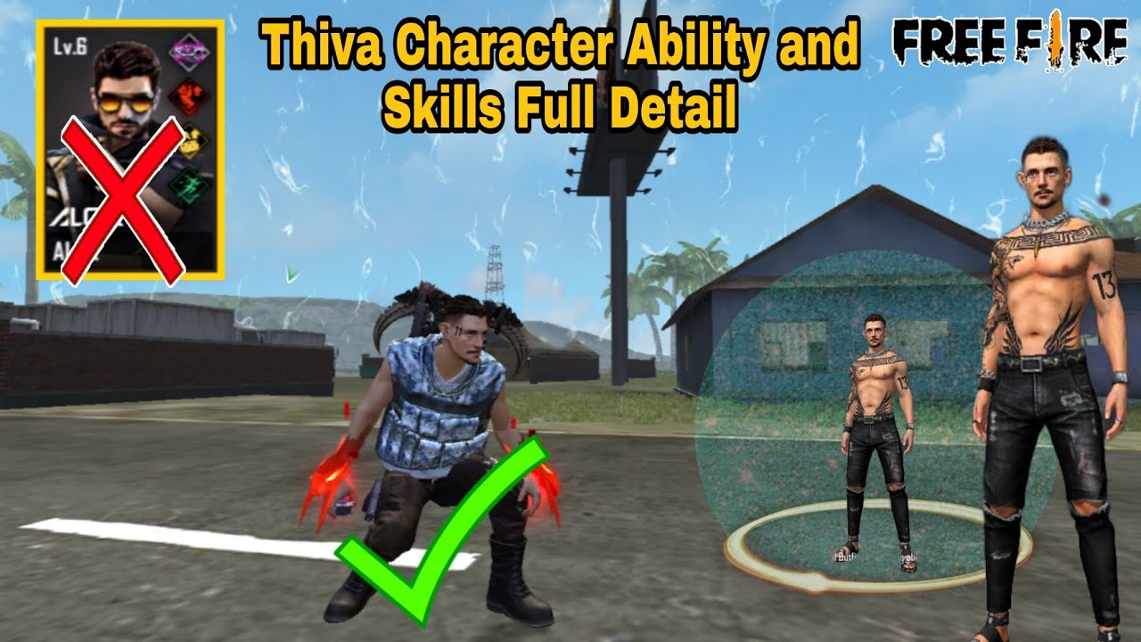 thiva//Character Ability and Skills Full Detail In Garena free fire//pg ...