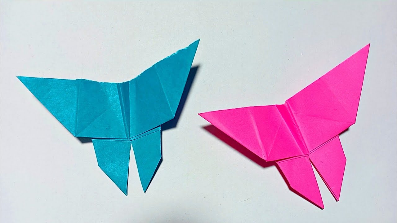 How to make a butterfly origami - paper butterfly - easy butterfly ...