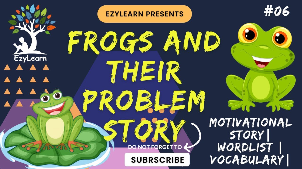 Learn English through story | Frogs and their problem | 3 minutes story ...