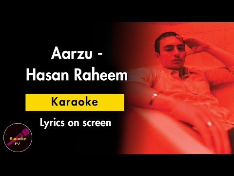 Hasan Raheem - Aarzu | Karaoke/Instrumental | Sing-along lyrics | Prod by UMAIR | Arham Ikram