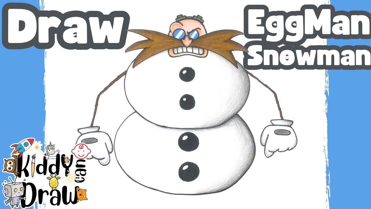 How to Draw Eggman Snowman From Sonic - YouTube