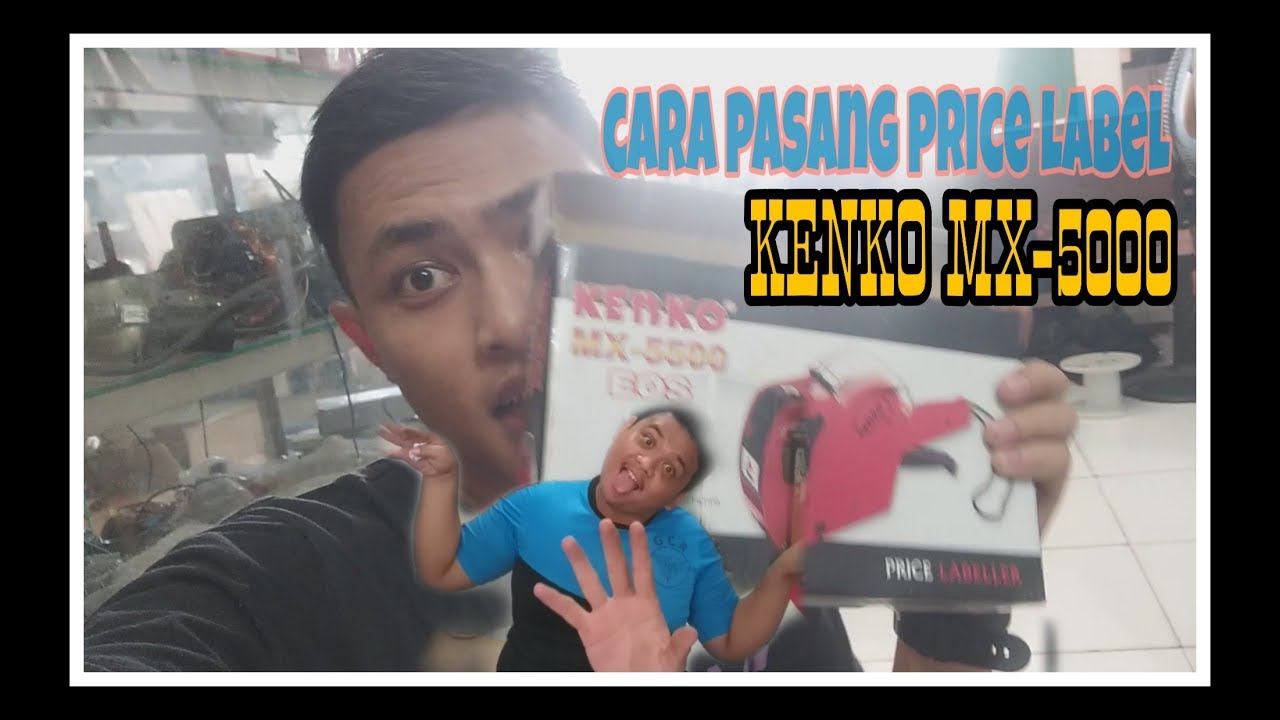 Cara memasang PRICE LABEL KENKO MX-5500 - YouTube
