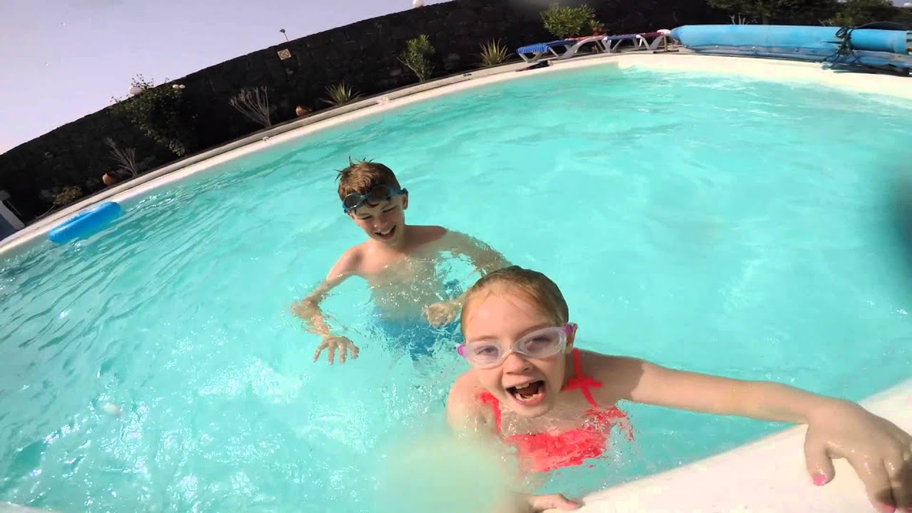 family pool fun - YouTube
