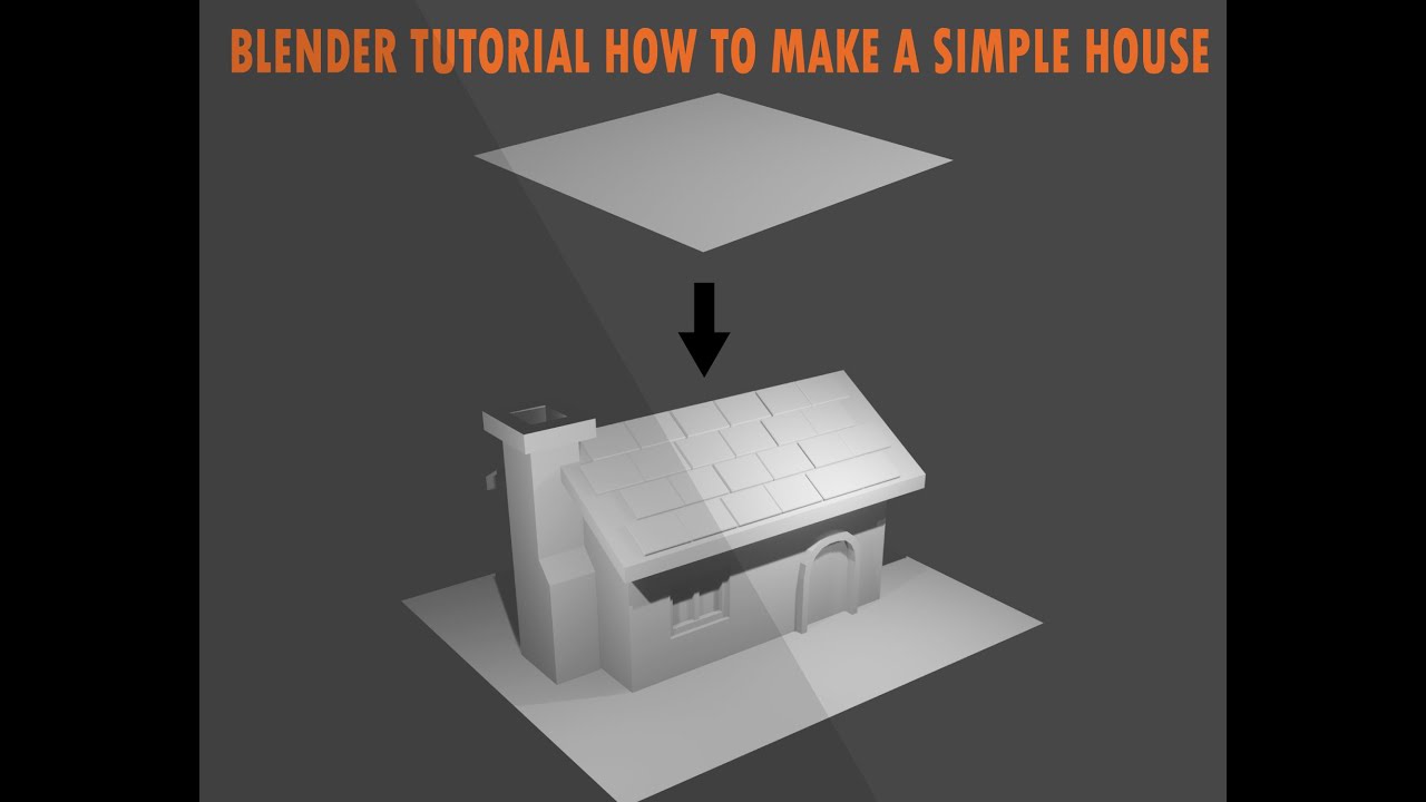 How to make a simple house in blender | LNmaster2008 | - YouTube