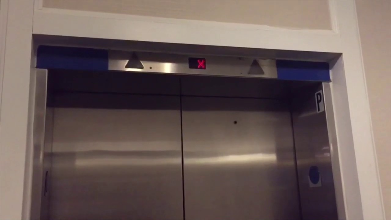 Schindler traction blue elevators at The delta chelsea hotel in toronto ...