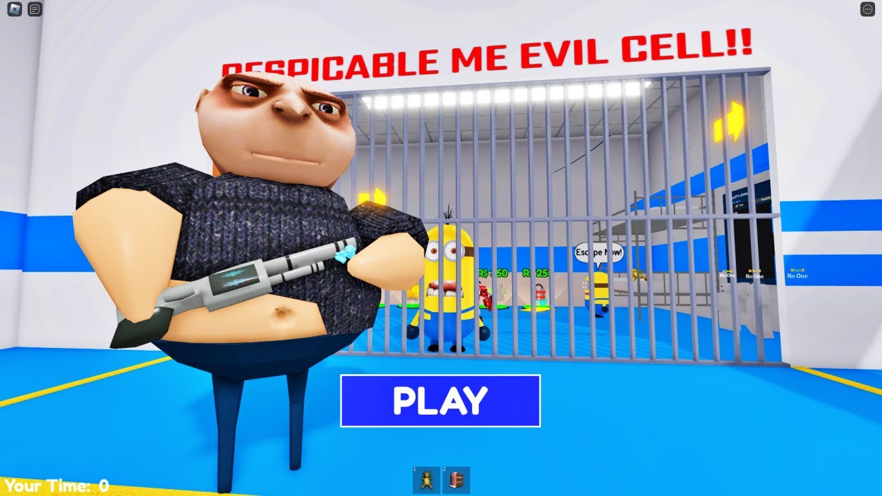 DESPICABLE ME 4 MINIONS BARRY'S PRISON RUN (Obby) - YouTube
