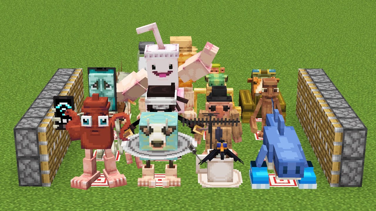 ALL NEW Italian Brainrot Mobs Combined in Minecraft - YouTube