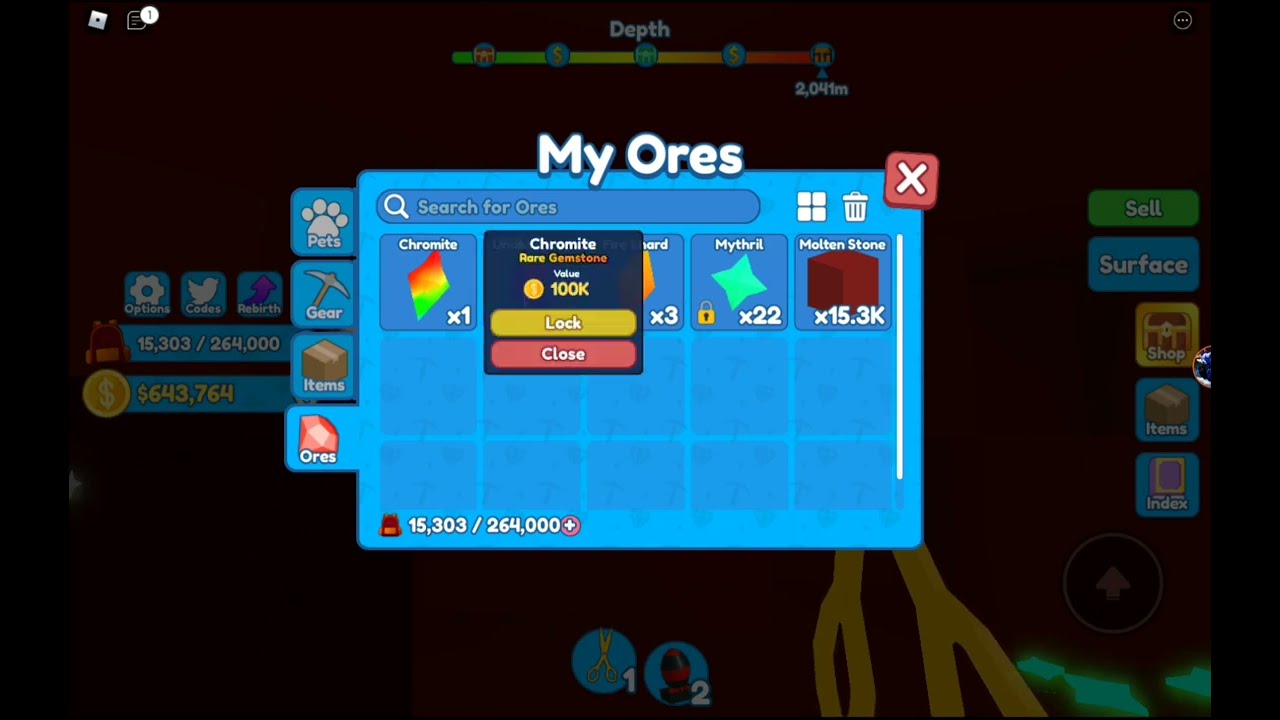 I Found The Rarest Ore (Chromite) Mining Simulator 2 -Roblox - YouTube