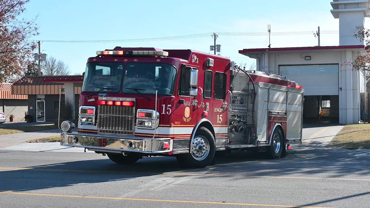 Tulsa Fire Department Engine 15 Responding - YouTube