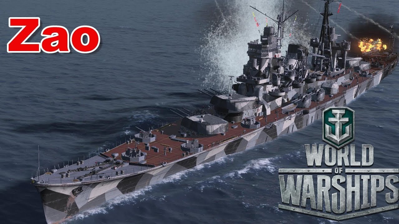 World of Warships: Zao, A Close Battle - YouTube