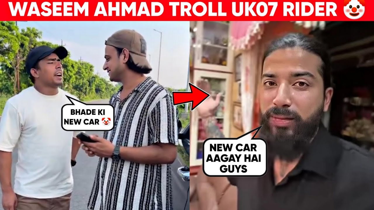 Waseem ahmad troll Uk07 rider | Waseem r2h roast uk07 rider | Round 2 ...