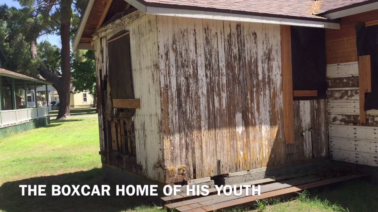 Merle Haggard the boxcar home of his youth - YouTube