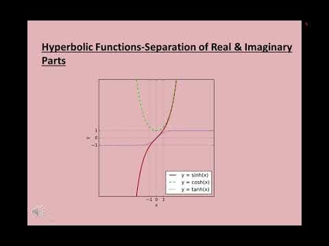 Hyperbolic Functions - Separation of Real & Imaginary Parts - YouTube