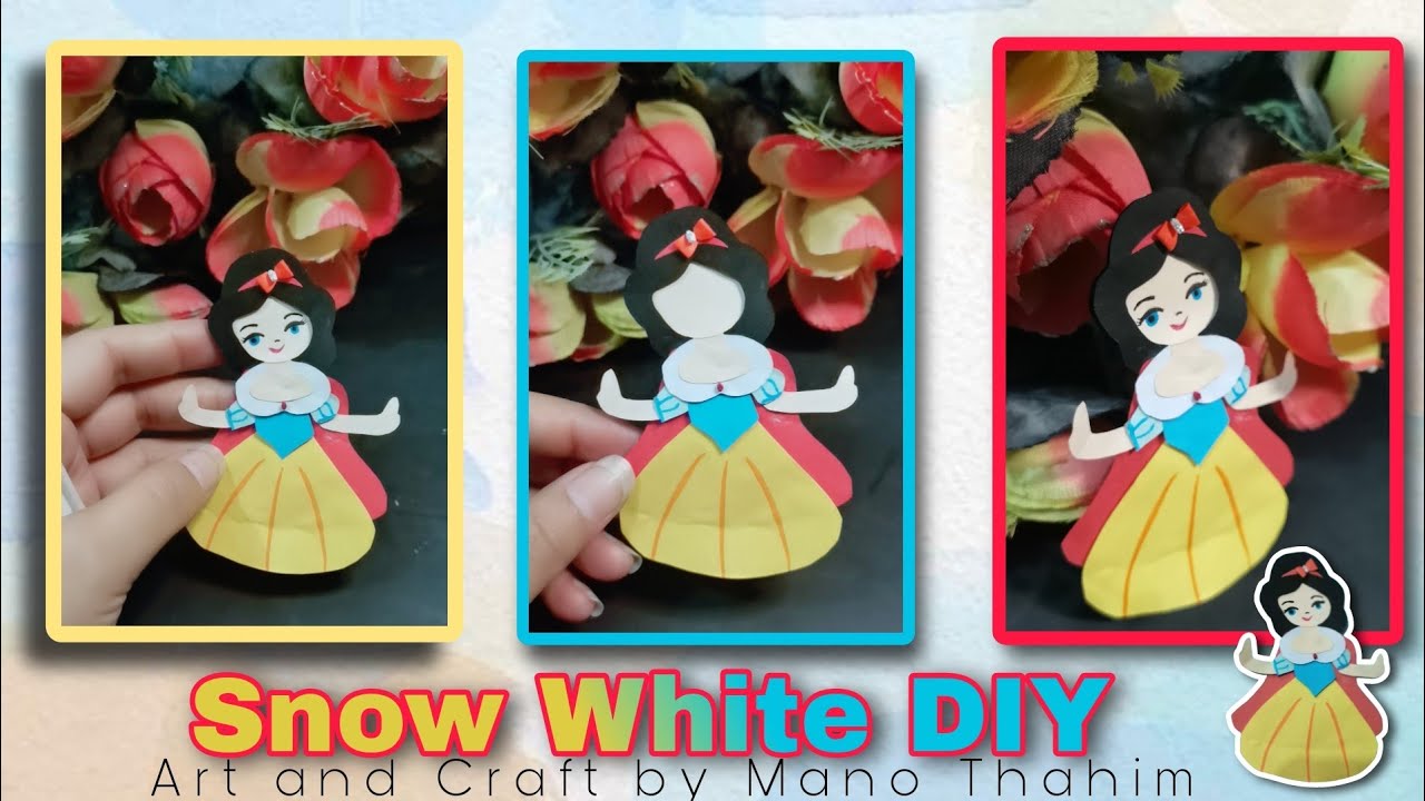 👸🏻🍎How to make Snow White | DIY Disney princess CRaft | Paper craft ...