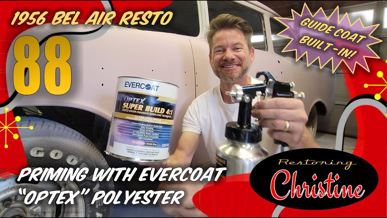 E88 Evercoat "Optex" Polyester Primer with Built-In Guide Coat! 1956 ...