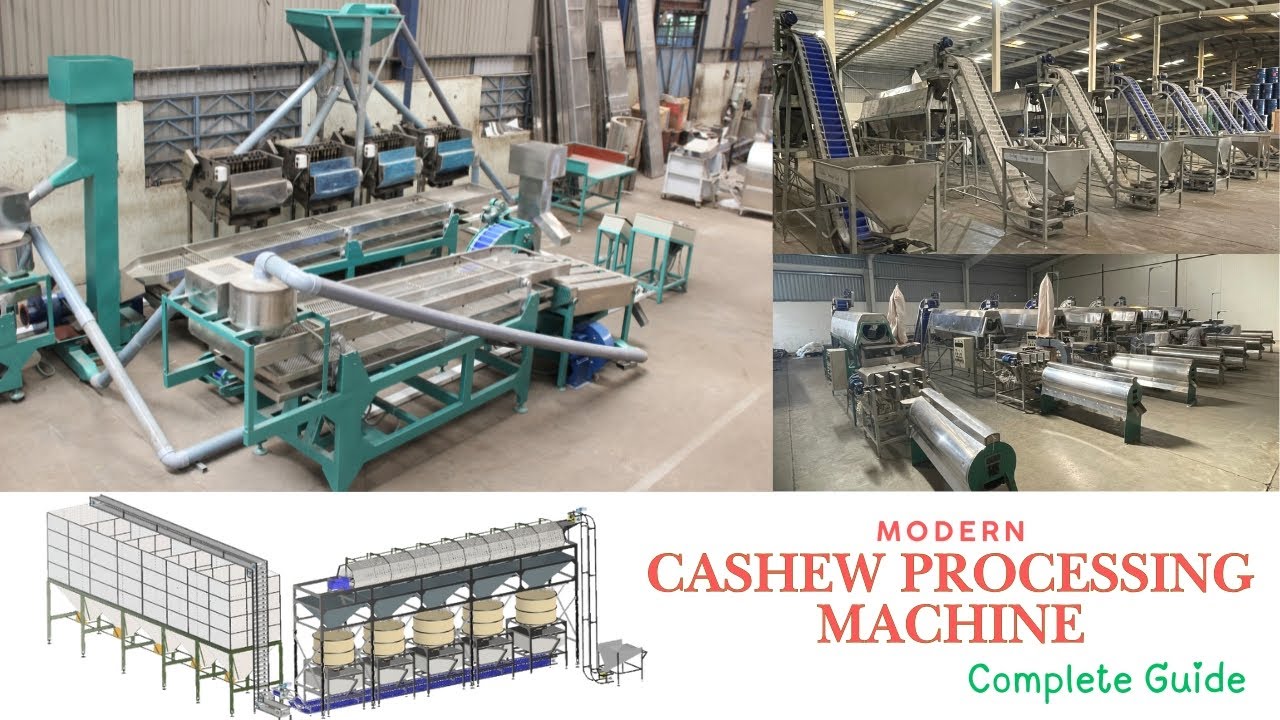 Modern Cashew Processing Machine : Complete Automated Cashew Nut ...