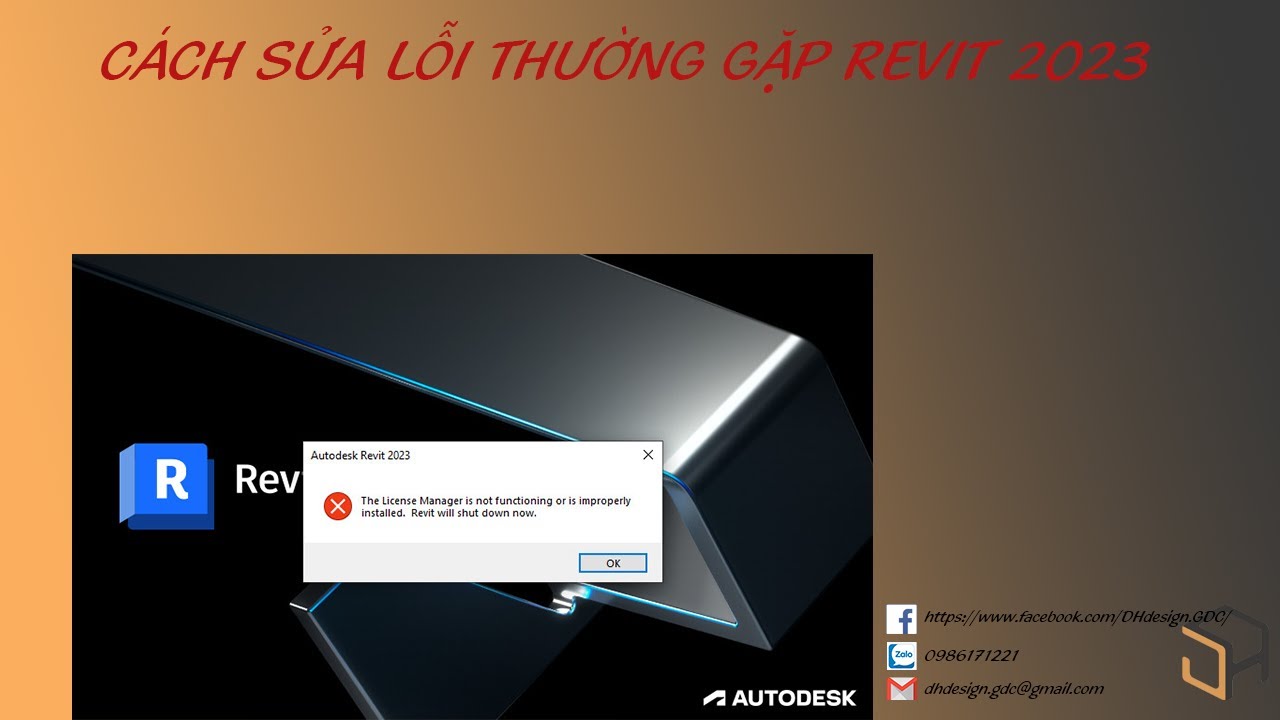 Hướng dẫn cách sửa lỗi số 1 về license cho Revit 2022 - 2023 - ViDoe