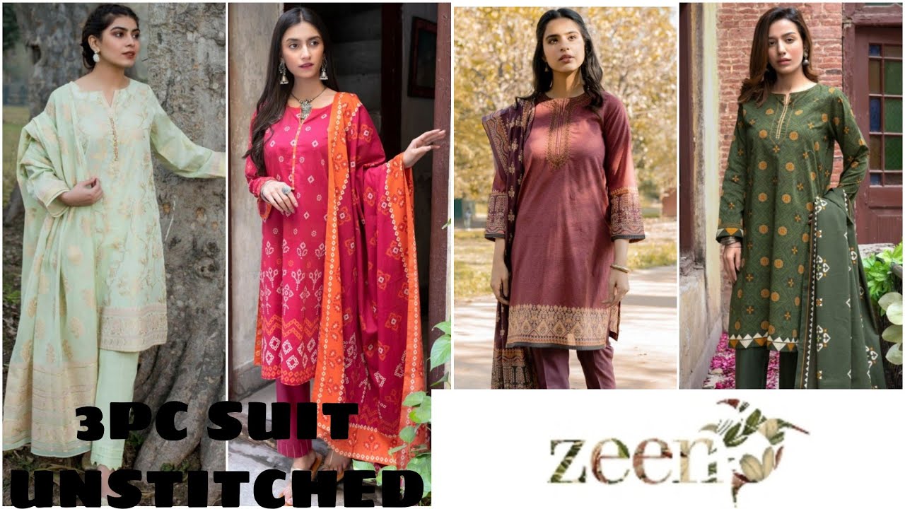 Zeen Sale Flat 20%off UNSTITCHED Collection /online shopping - YouTube