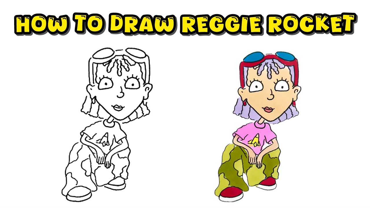 How to Draw Reggie Rocket – One of the Main Characters of Rocket Power ...