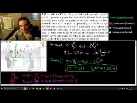 Physics - Projectile Motion - Practice Problem 3 - YouTube
