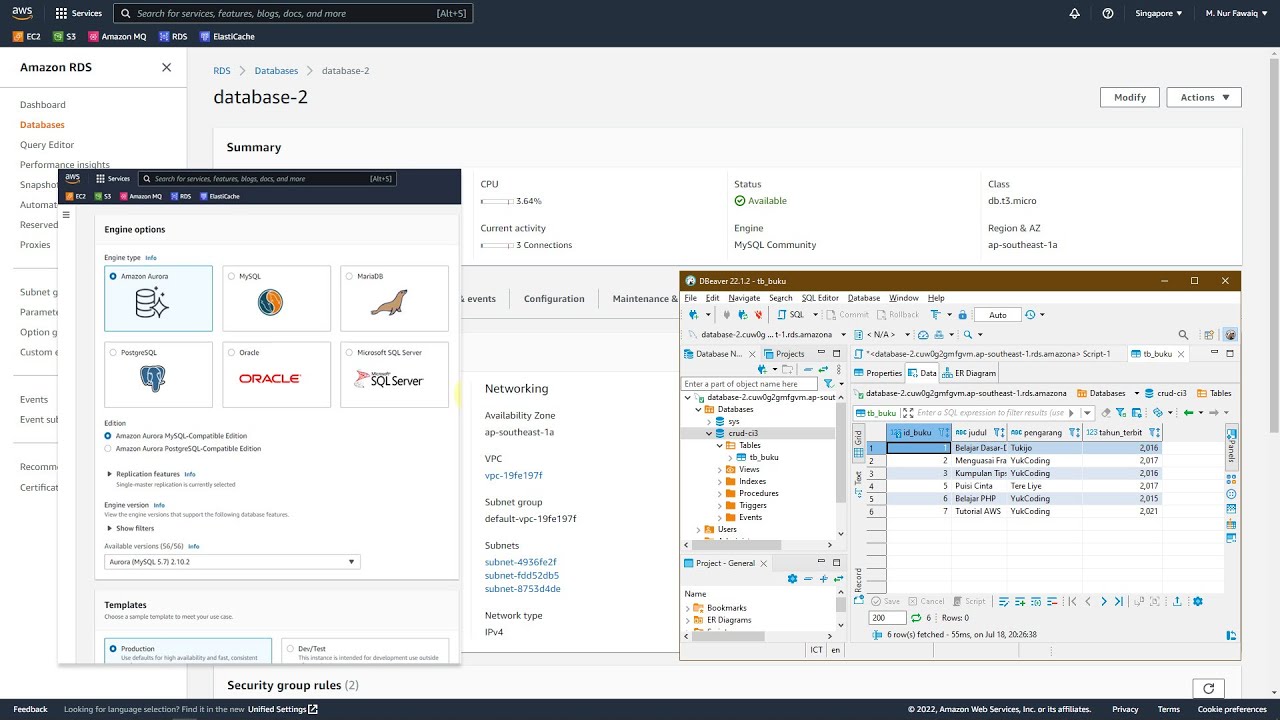 Import & Remote MySQL Database using Amazon RDS #3 - YouTube