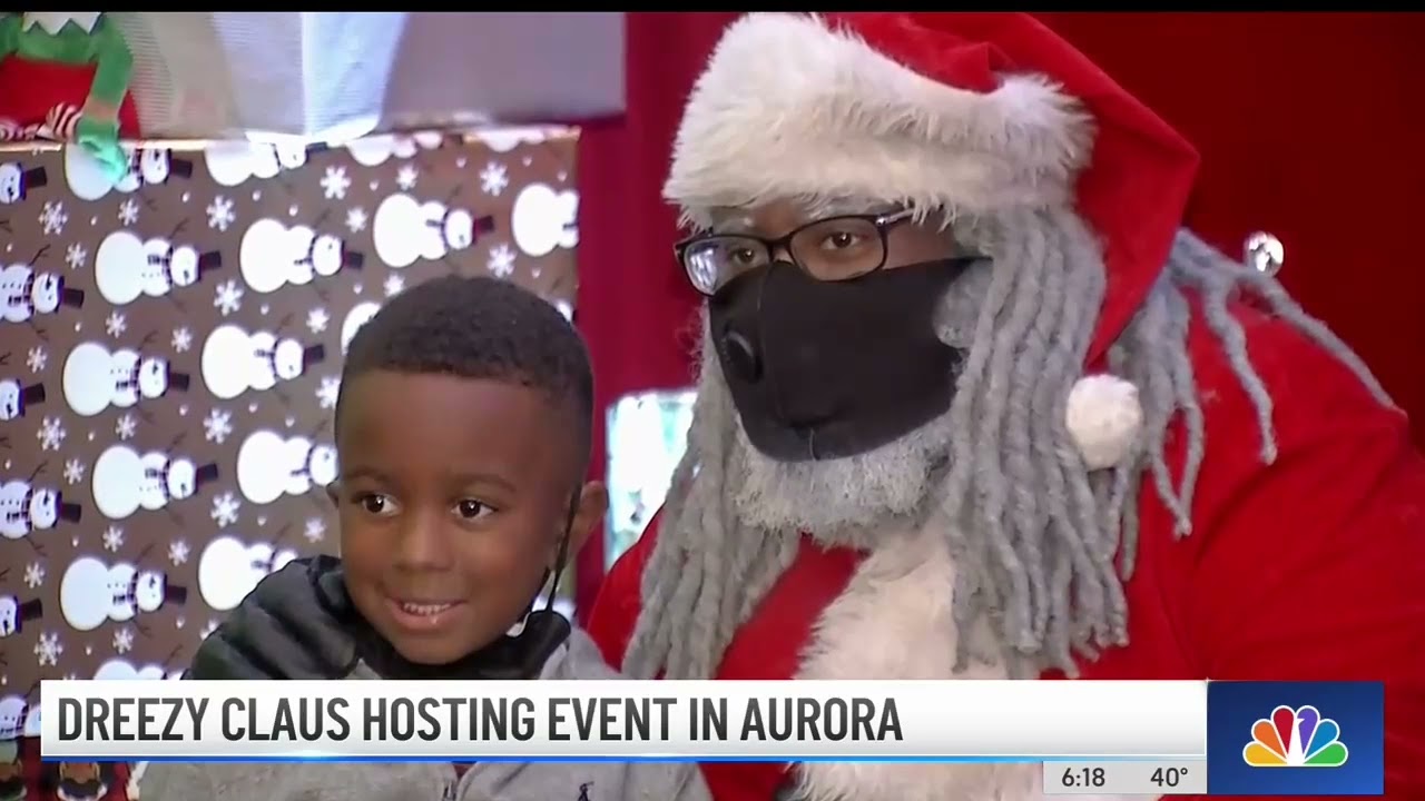 NBC5 & FOX 32: Dreezy Claus in Aurora - YouTube