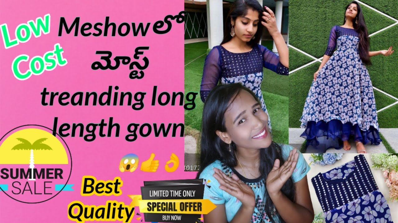 Meshow online shopping Most trending Best product long length gown ...