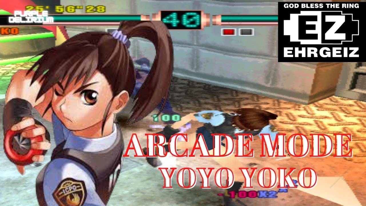 Yoyo Yoko Arcade Mode | Ehrgeiz God Bless the Ring - YouTube