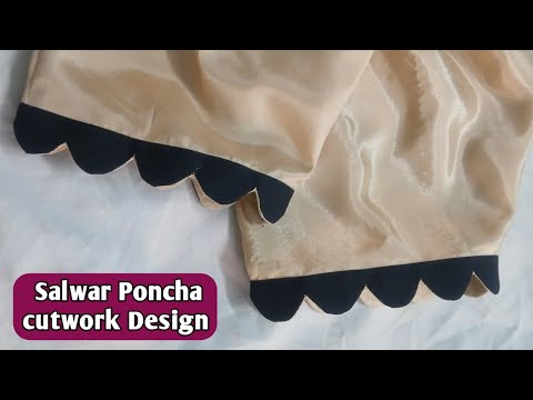 Salwar Poncha / Salwar Mohri / With Cutwork Design | सलवार पोंचा ...