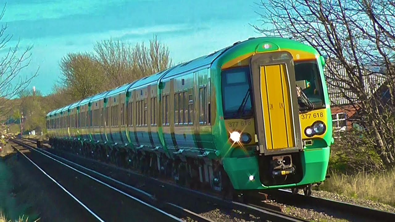 Class 377/6s - 377618 + 377608 On The West Coastway - Sunday 22nd ...