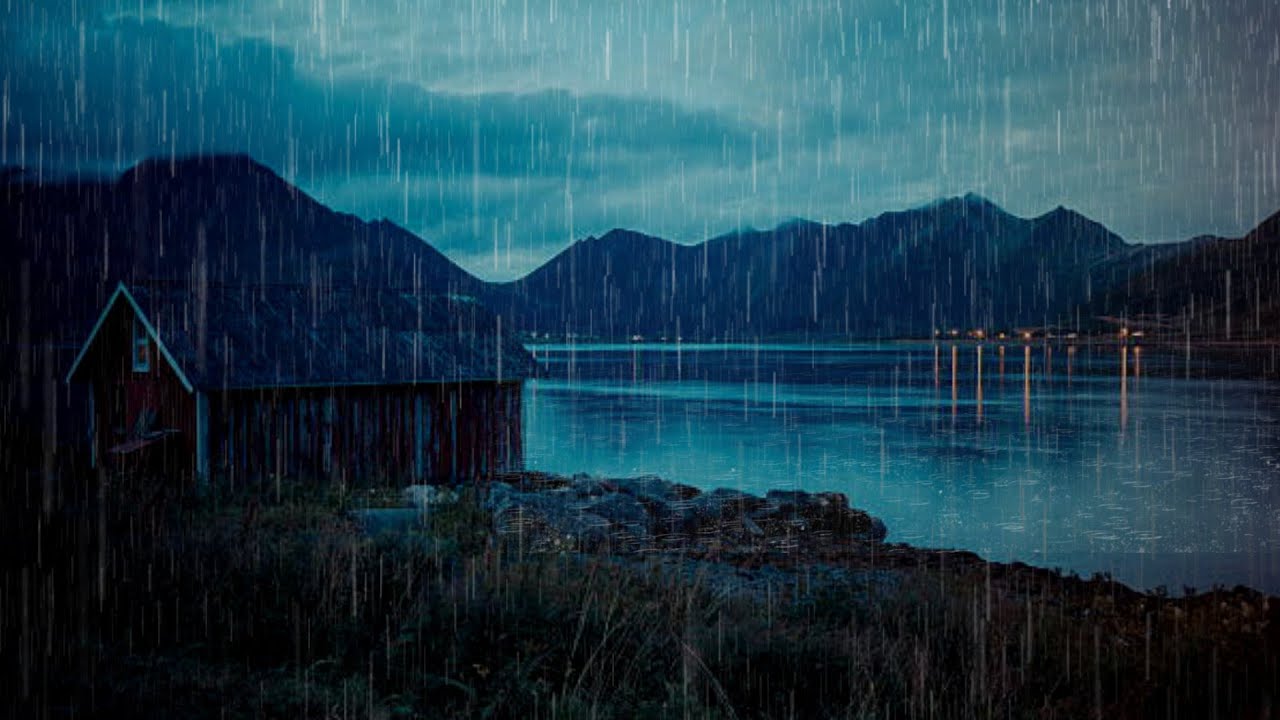 Rain & Thunder Sounds in the Foggy Forest | Thunderstorm Sounds for ...