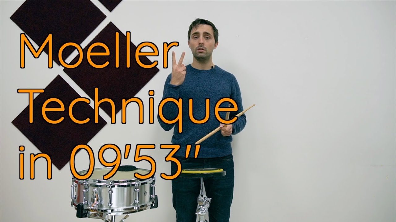 Snare drum Moeller Technique in 9'53" - YouTube