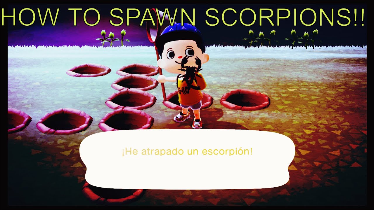 Animal Crossing: New Horizons (2020) / Spawning Scorpions!! /Nintendo ...