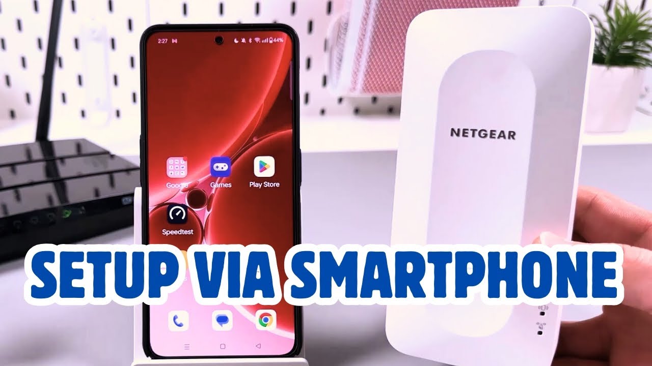 How to Set Up a Netgear EAX15 WiFi Extender Using Your Smartphone - YouTube