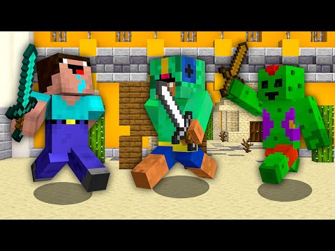 Minecraft NOOB vs PRO: NOOB VS LEON AND SPIKE IN BRAWL STARS AREN ! 100% TROLLING MOBILE BRAVLER