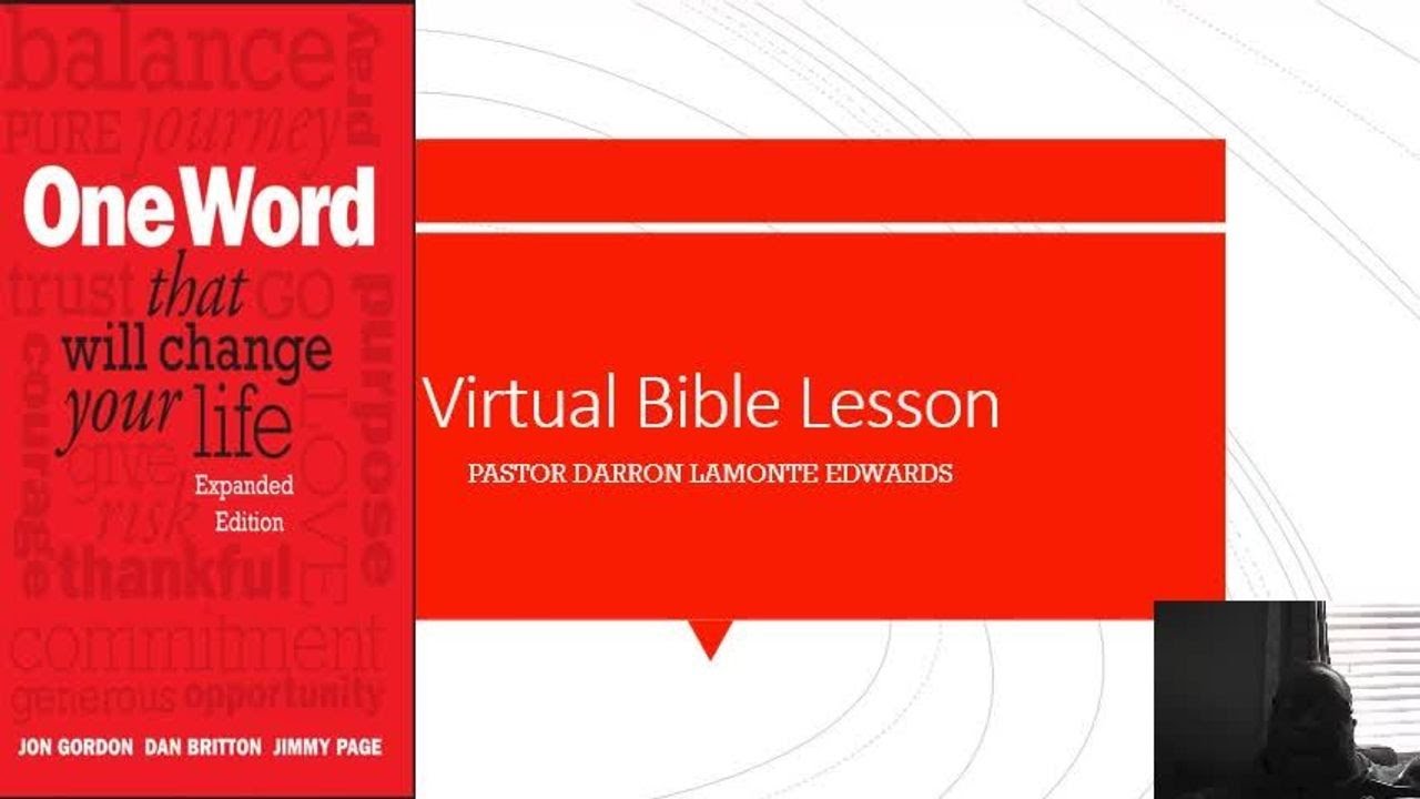 Virtual Bible Lesson--ONE WORD.mp4 - YouTube