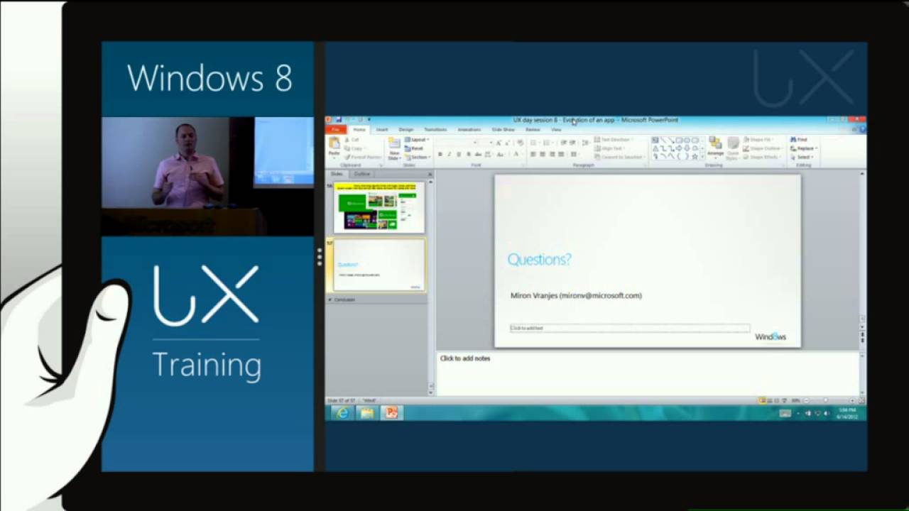 Windows 8 UX Fundamentals Training Workshop 2012 Wrap Up - YouTube